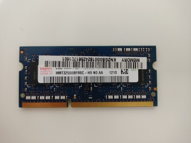 Laptop memorija DDR3 2GB Hynix