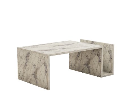 HANAH HOME Sto za dnevnu sobu Memo Freesia Marble