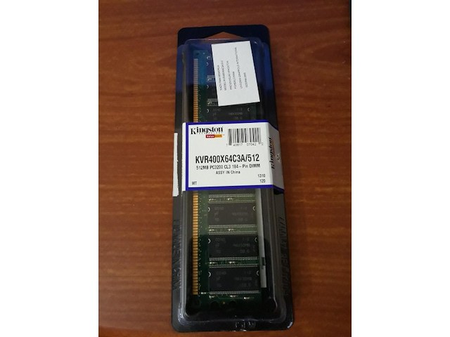 1GB (2x512mb) Kingston 400MHz DDR1 RAM memorija