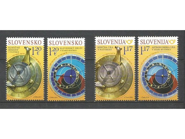 Slovacka - Slovenija 2019. Zajednicko izdanje MNH