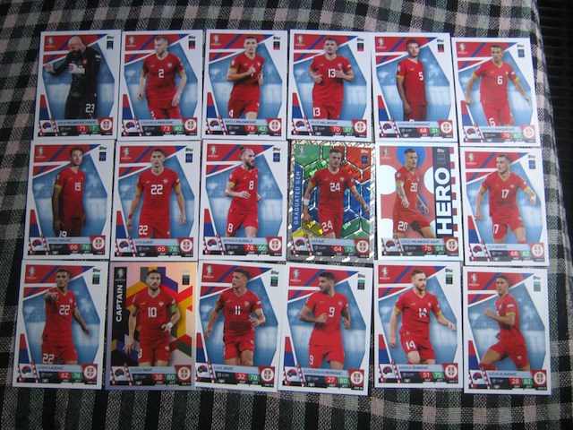 EURO 2024 MATCH ATTAX SRBIJA CEO SET