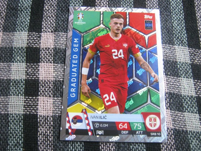 Euro 2024 TOPPS Match Attax br : SRB 10 GRATUED GEM