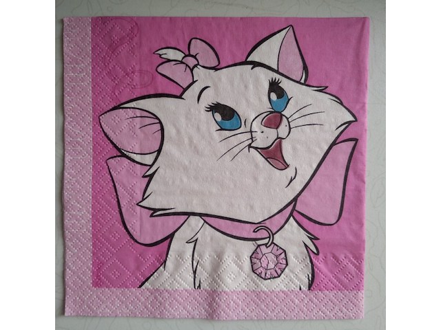 Salveta 288 - 33x33cm - Dečiji motivi, Marie cat