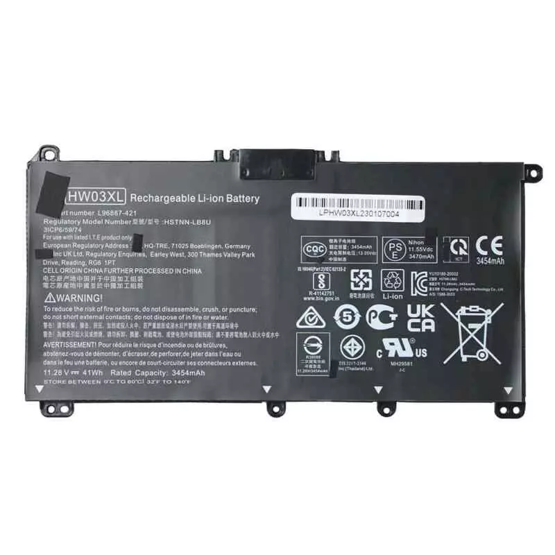 Baterija za laptop HP 250 G9,Pavilion 15-EG HW03XL HQ2200