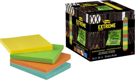 Post-it extreme notes 76mmx76mm, 45 listova, pak.12 blokčića 3M ( 06PSP30 )