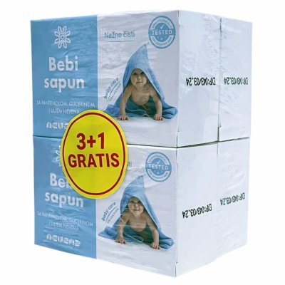 SAPUN BABY PLAVI 78G 3+1 GRATIS NEVENA
SAPUN BABY PLAVI 78G 3+1 GRATIS NEVENA