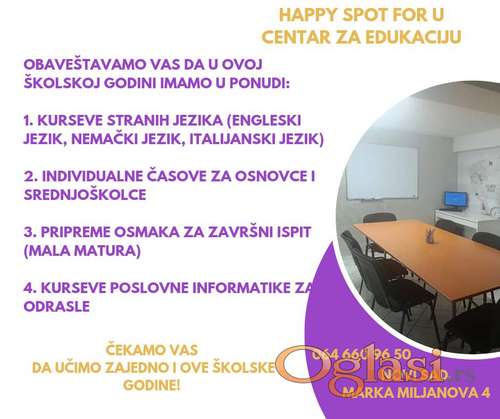 Centar za edukaciju Happy Spot for U