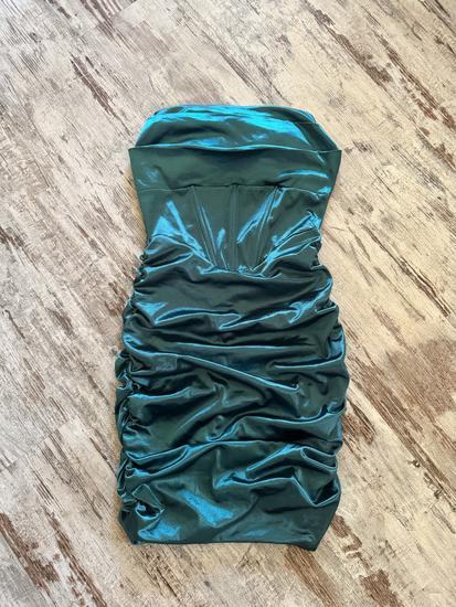 EMERALD GREEN SILK DRESS