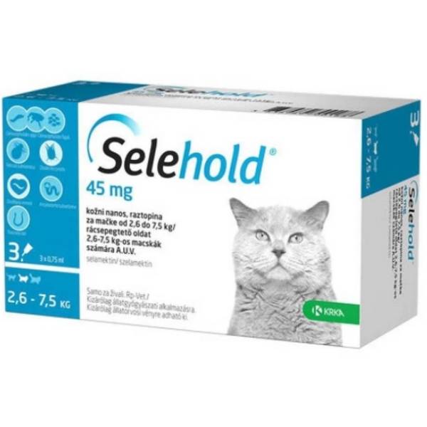 Selehold cat 2,6-7,5kg- 45mg 1 ampula