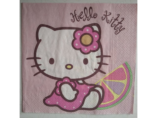 Salveta _1092 - 33x33cm - Dečiji motivi, Hello Kitty