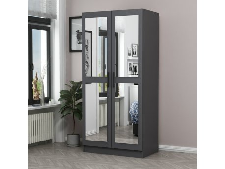 HANAH HOME ORMAR KALE MIRROR ANTHRACITE 190