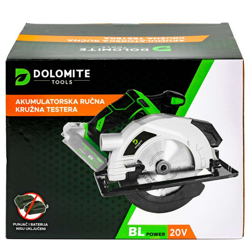 Akumulatorska ručna kružna testera 20V Brushless Dolomite