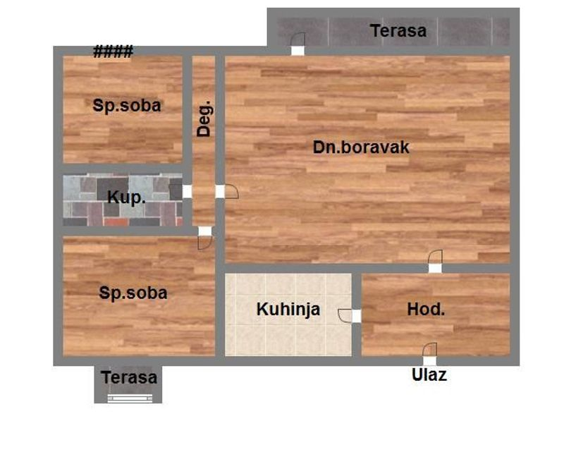 Dvoiposoban - 55m2 - Bulevar