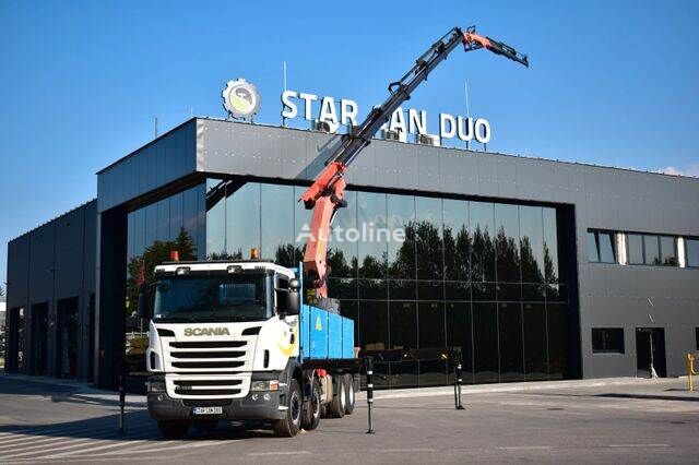 Scania G 480 8x4 Palfinger PK 50002 FLY JIB CRANE KRAN kamion s ravnom platformom