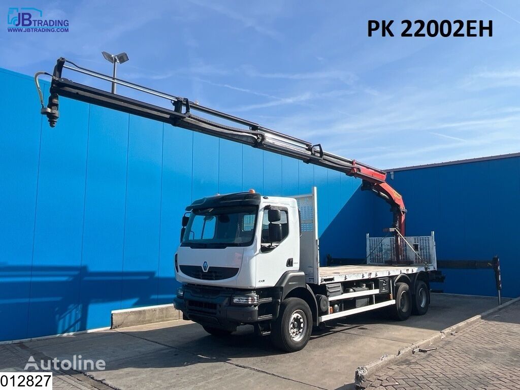 Renault Kerax 430 Dxi 6x4, EURO 5, Palfinger, Remote kamion s ravnom platformom