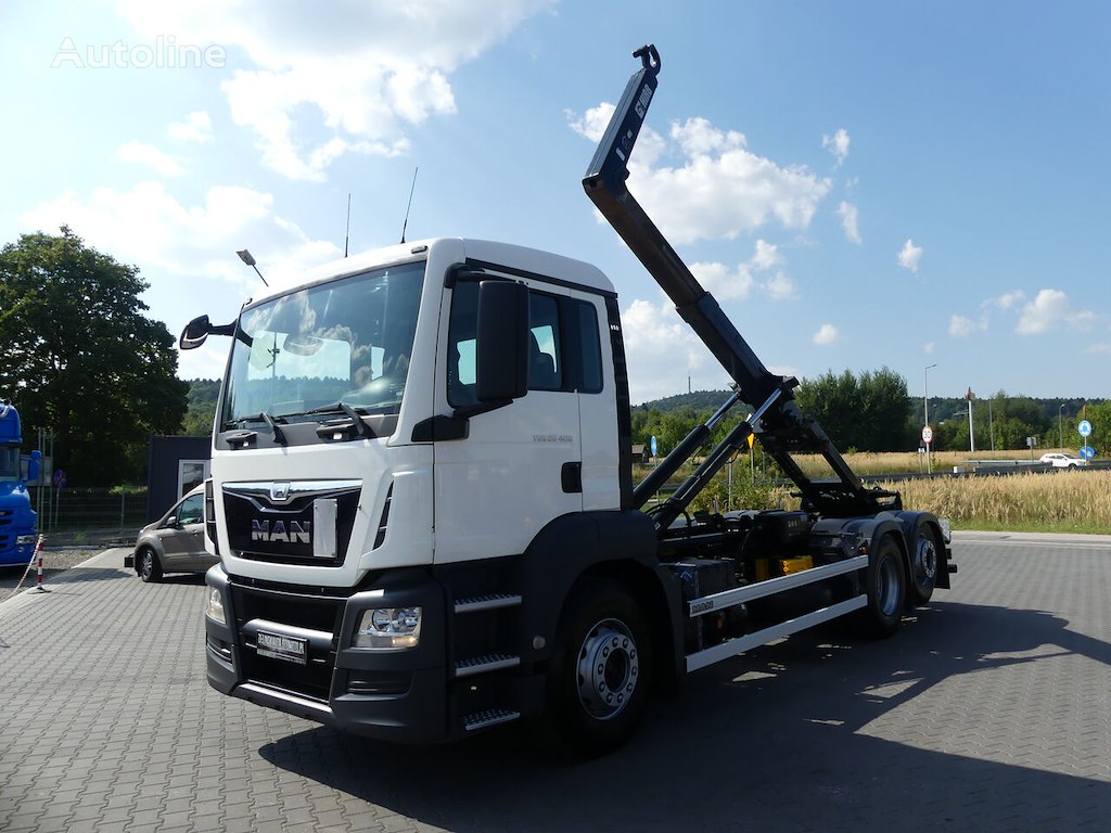 MAN TGS 26.400 / 6x2 / HAKOWIEC / HIAB MULTILIFT 18T / EURO 6 / Oś kamion rol kiper