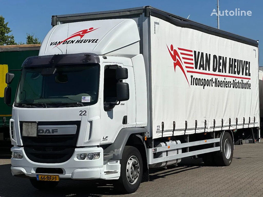 DAF LF 250 4X2 Schuifzeil / Zijdeur / Laadklep / Euro 6 kamion sa klizna zavesa cerada