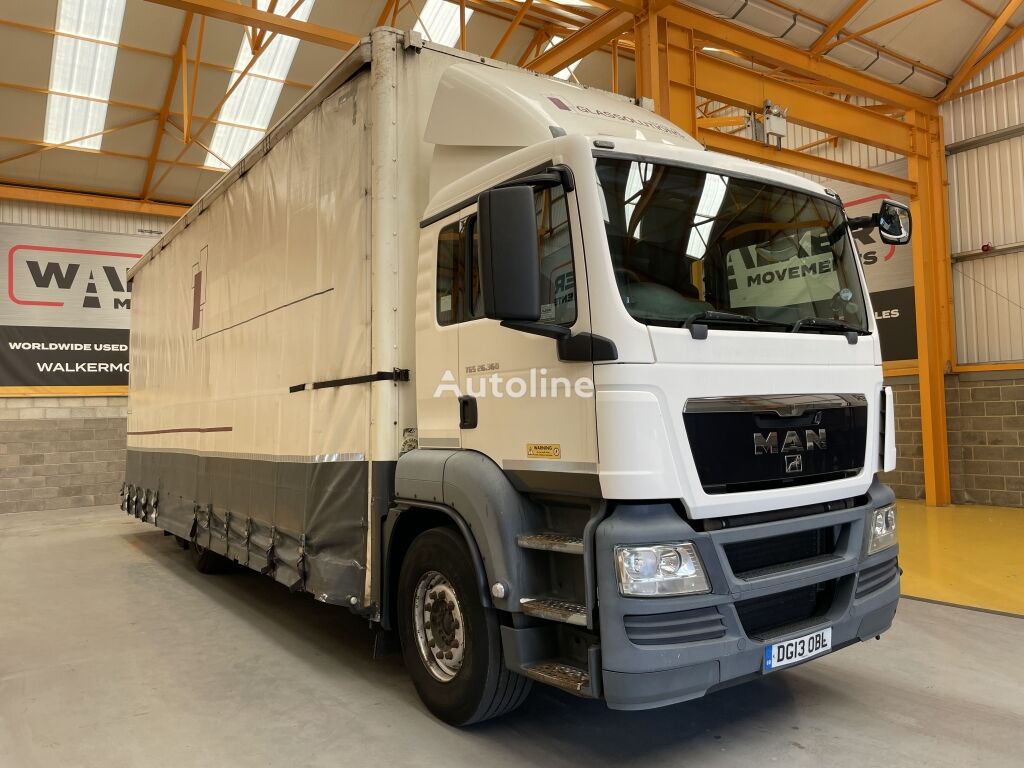 MAN TGS 26.360, 6X2 DRAWBAR SPEC GLASS CARRIER – 2013 – DG13 OBL kamion sa klizna zavesa cerada