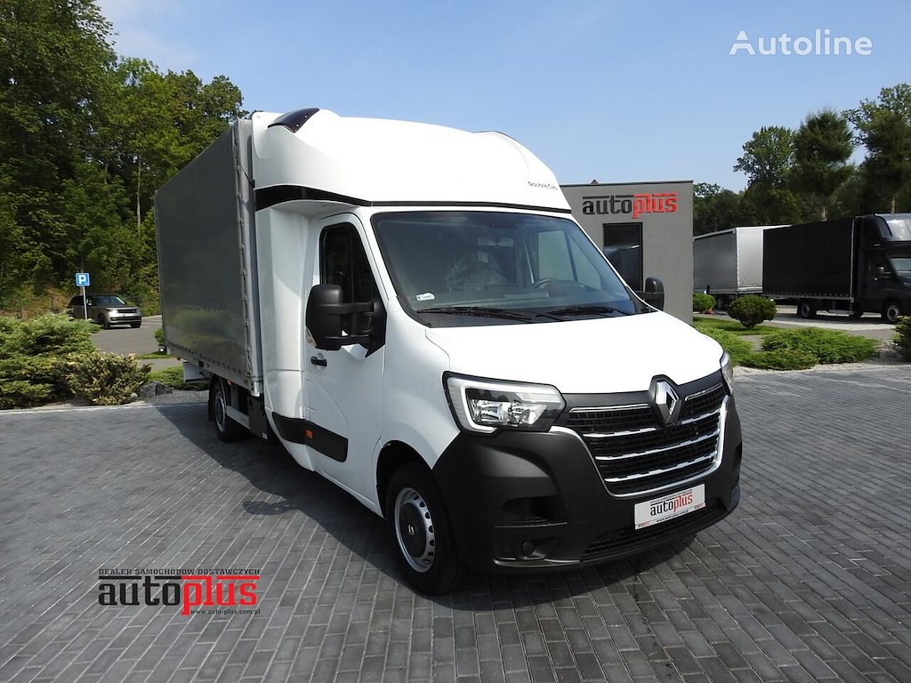 Renault MASTER PLANDEKA 8 PALET WEBASTO TEMPOMAT KLIMATYZACJA LEDY PNEUM kamion s ceradom < 3.5t