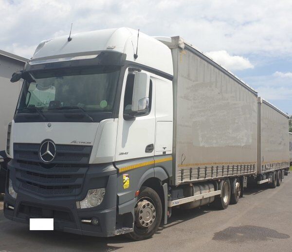 Mercedes-Benz 6x2 Actros 2542 +(CZ) Panav /44t lowdeck 15.6m sets 40x! 2014-17 kamion s ceradom