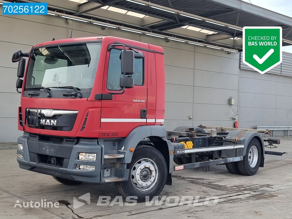 MAN TGM 18.250 4X2 ADR German Truck PTO Automatic Euro 6 vozilo za prevoz kontejnera