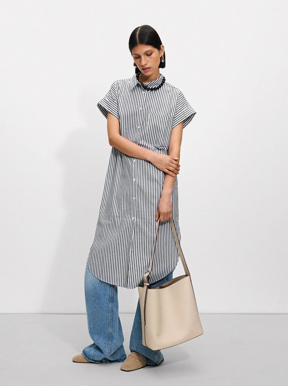 Online Exclusive - 100% Cotton Shirt Dress