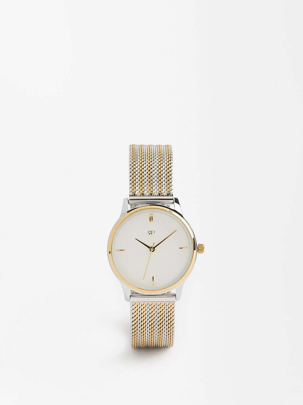 Watch With Two-Toned Steel Strap