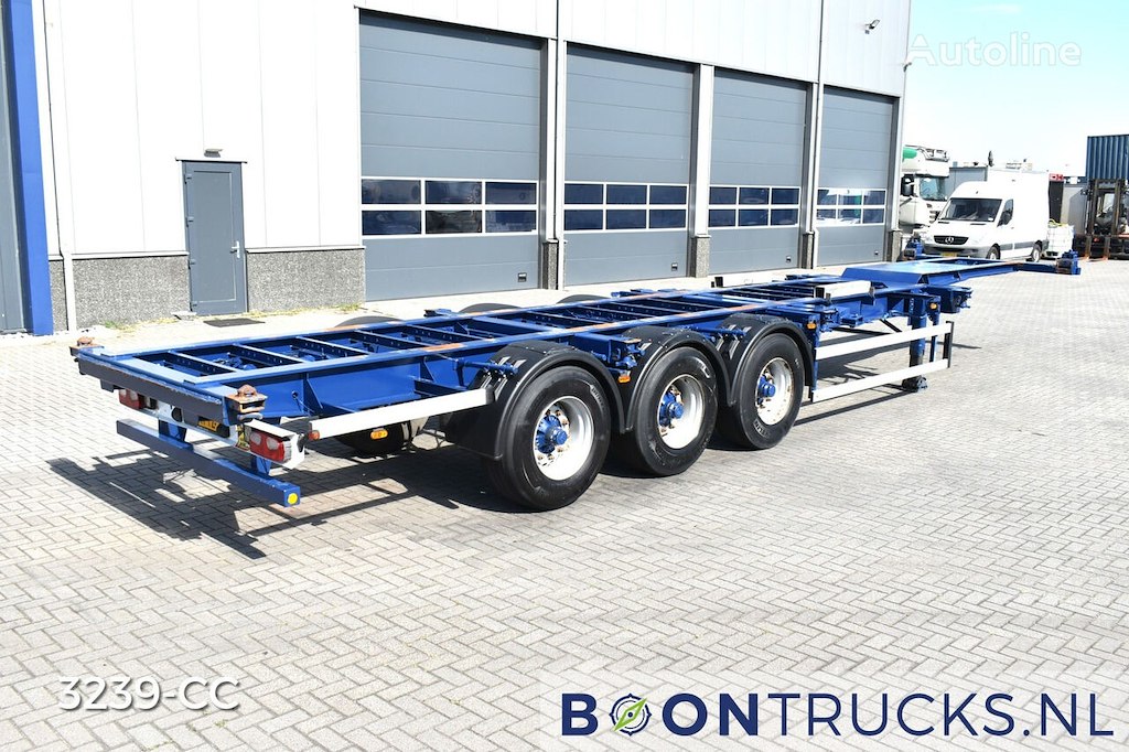 Groenewegen 40CC-16-27TUN | 2x20-40ft HC * LIFT AXLE * NL TRAILER poluprikolica za prevoz kontejnera