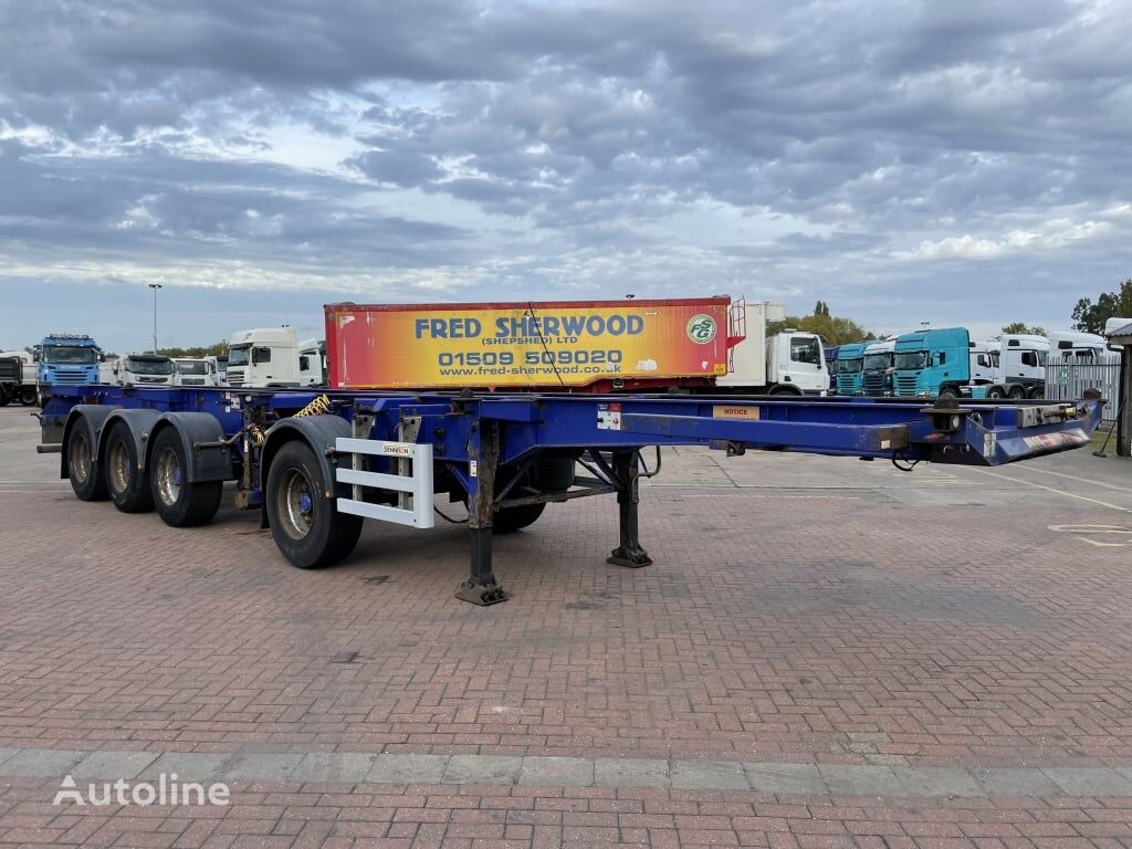 Dennison MULTI PURPOSE SPLITTER SKELETAL TRAILERS – 2008 – C262829 / C262 poluprikolica za prevoz kontejnera