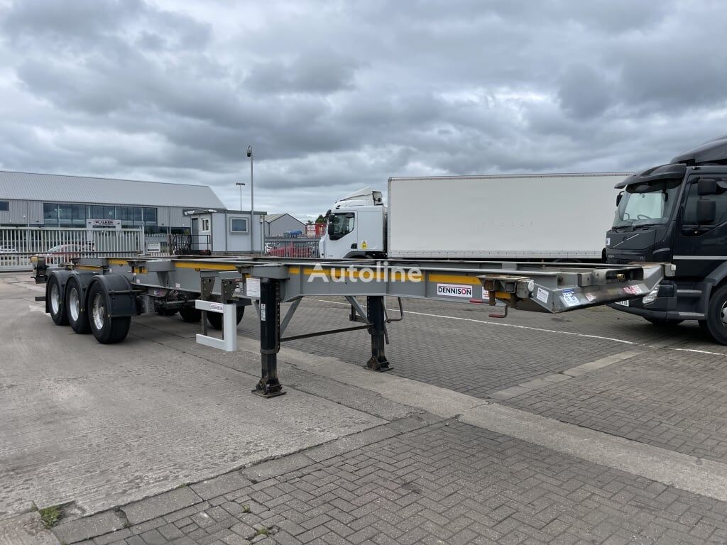 Dennison LOCK AND GO SLIDING SKELETAL TRAILER – 2018 – C470605 poluprikolica za prevoz kontejnera