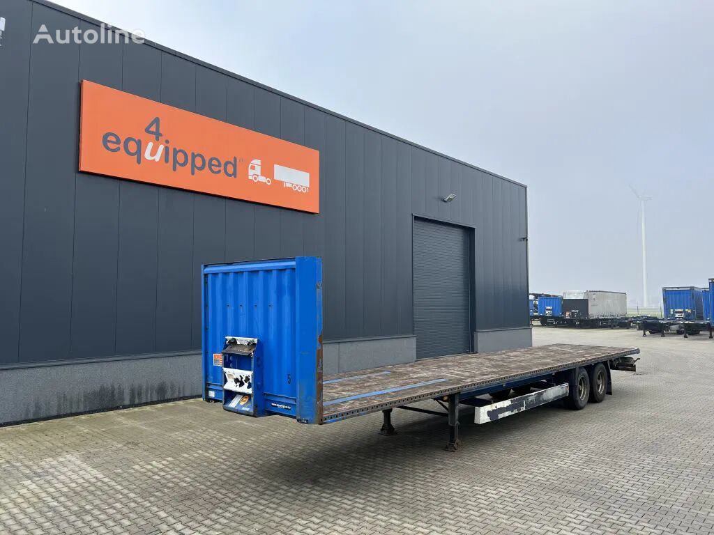 Krone 2 axle flatbed, BPW-disc, NL-trailer poluprikolica platforma