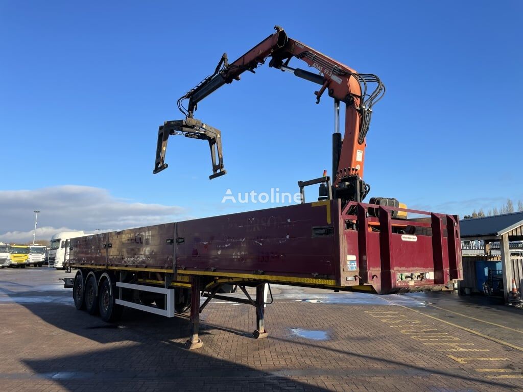 Montracon 42FT FLATBED BRICK CRANE TRAILER – 2015 – C406950 poluprikolica sa ravnom platformom