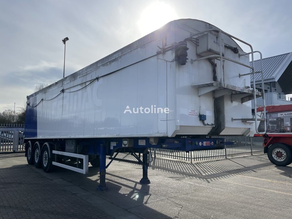 Crane Fruehauf 67 CU-YD ALUMINIUM PLANK SIDED SLOPER BULK TIPPING TRAILER – 201 poluprikolica za prevoz zrna