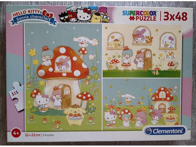 Puzzle Clementoni Hello Kitty 3 in 1