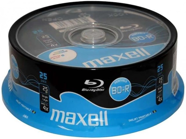 Maxell BD-R 4X 25GB 25S Printable - AKCIJA!