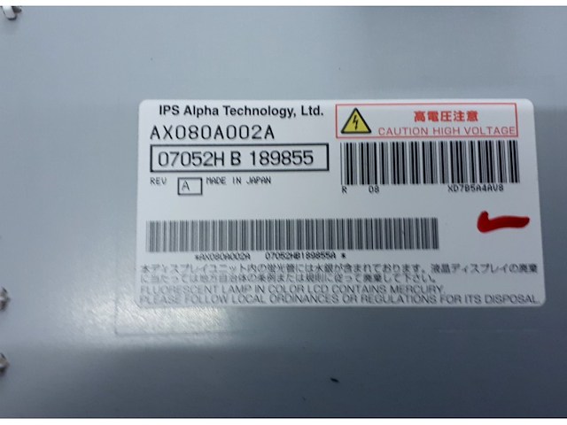 LCD Panel 32`,:AX080A002A za Panasonic–TX-32LX70P