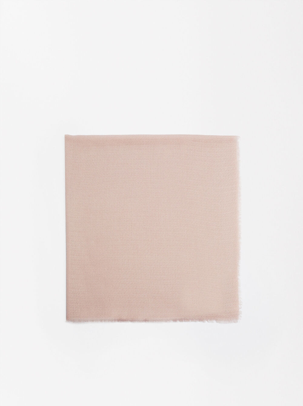 Plain Pashmina With Frayed Detailing