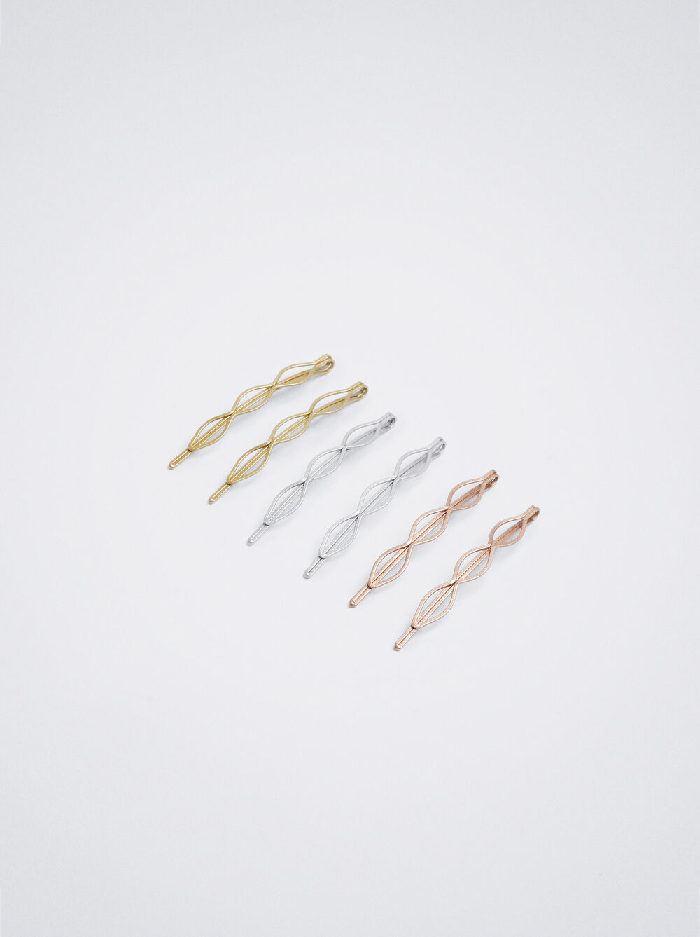 Set Of Metallic Hairslides