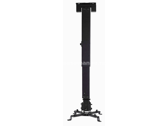 Xstand plafonski nosač za projektor korekcija visine 45-65cm/nagib+15 do-15/okret+8 do-8/20kg