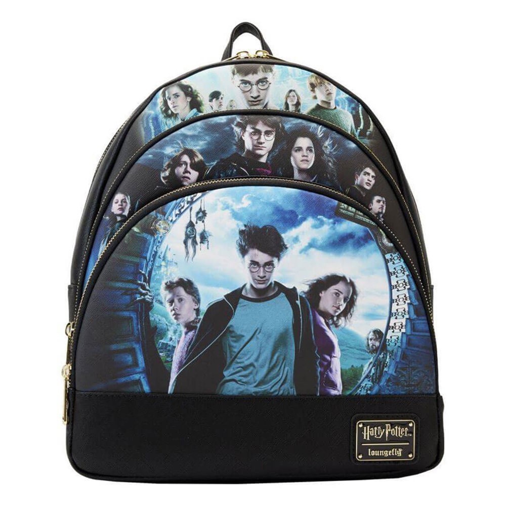 LOUNGEFLY Harry Potter Trilogy Series 2 Triple Pocket Mini ranac