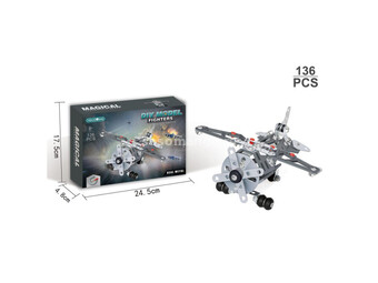 Igračka Konstruktor Avion 136pcs 292508