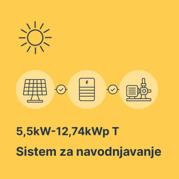 Sistem za navodnjavanje 5,5kW-12,74kWp T