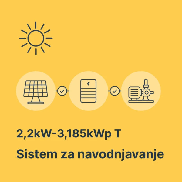 Sistem za navodnjavanje 2,2kW-3,185kWp T