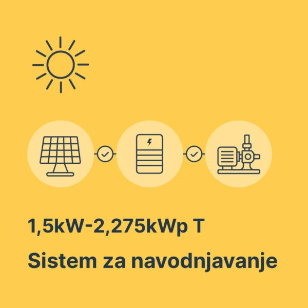 Sistem za navodnjavanje 1,5kW-2,275kWp T