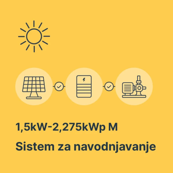 Sistem za navodnjavanje 1,5kW-2,275kWp M