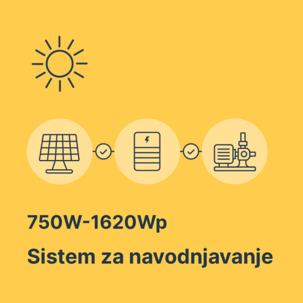 Solarni sistem za navodnjavanje 750W/1620Wp