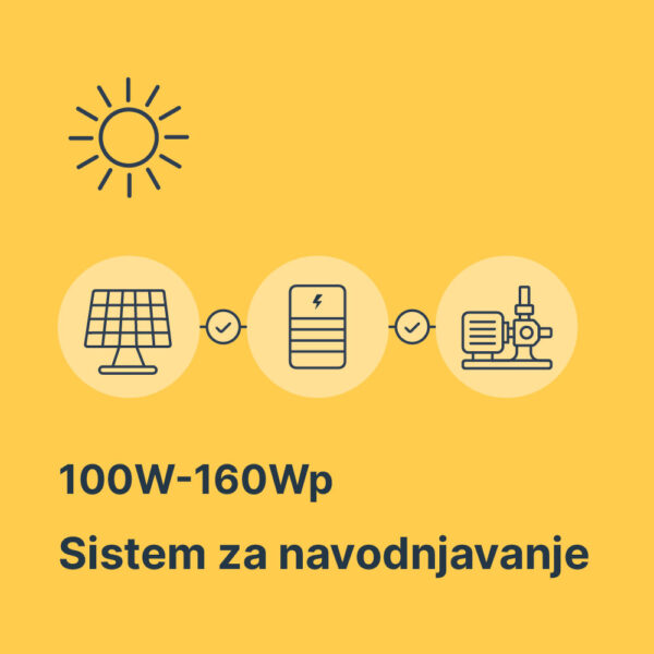 Solarni sistem za navodnjavanje 100W/160Wp