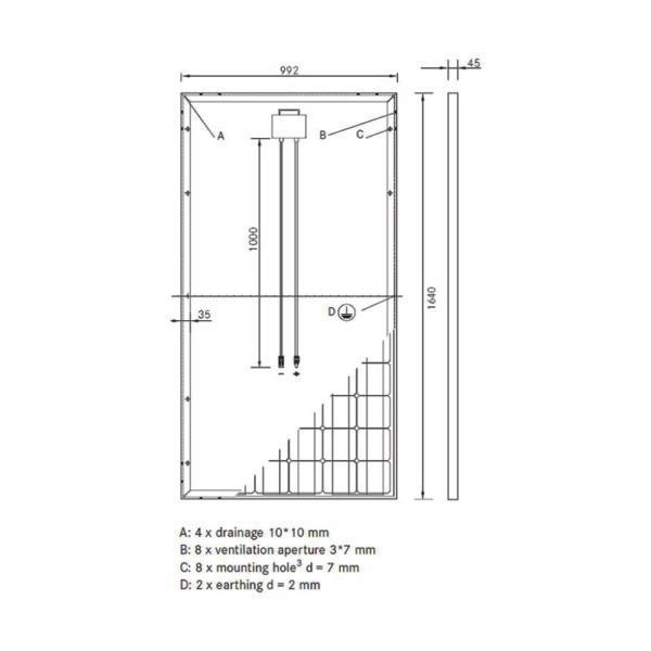 Solarni hibridni panel 250Wp