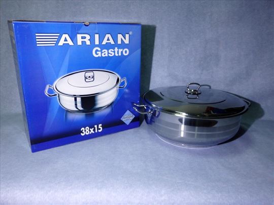 Arian plitka Inox serpa 38X15cm 15,5l