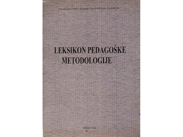 LEKSIKON PEDAGOŠKE METODOLOGIJE